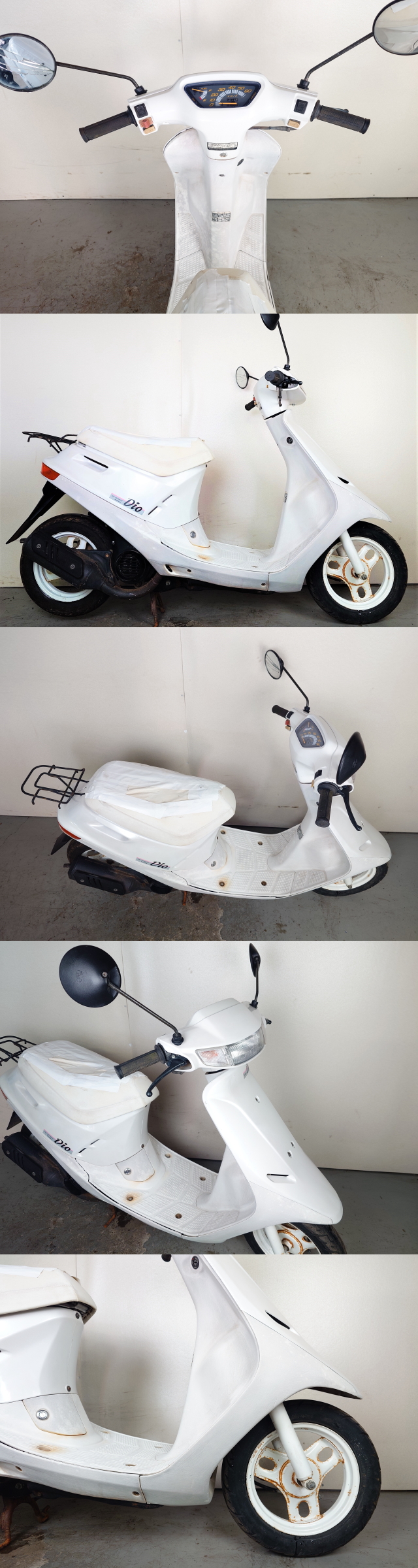 日本代購代標第一品牌【樂淘letao】－【HONDA DIO AF18】クランキングOK レストアベース 鍵無/書類付 原付 2スト 旧車 希少 初代 白 ホワイト(AF 25 27 28 ...